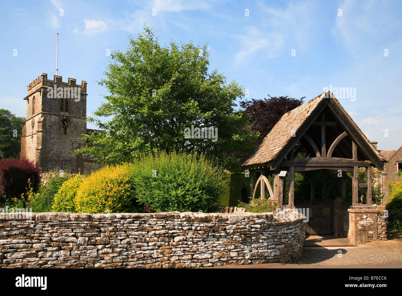 St. Andrew's Church Miserden Cotswolds England Stock Photo - Alamy