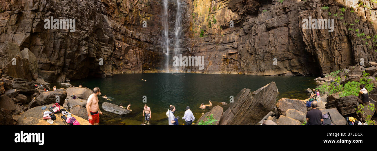 Panorama of Jim Jim Falls in Kakadu National Park Stock Photo - Alamy