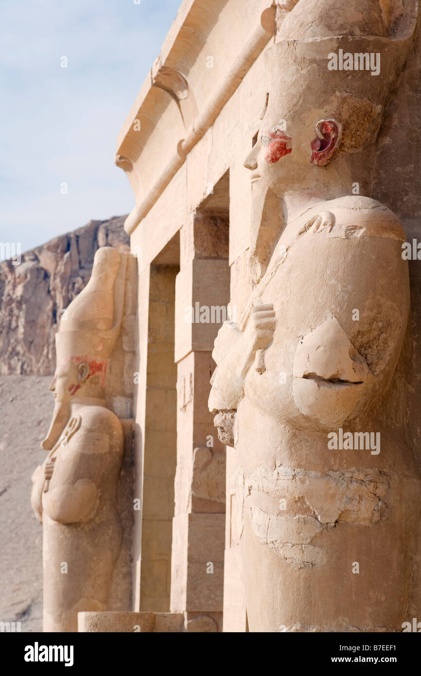 Luxor, Egypt. Temple of Hatshepsut, Deir al Bahri Complex, Osirian ...