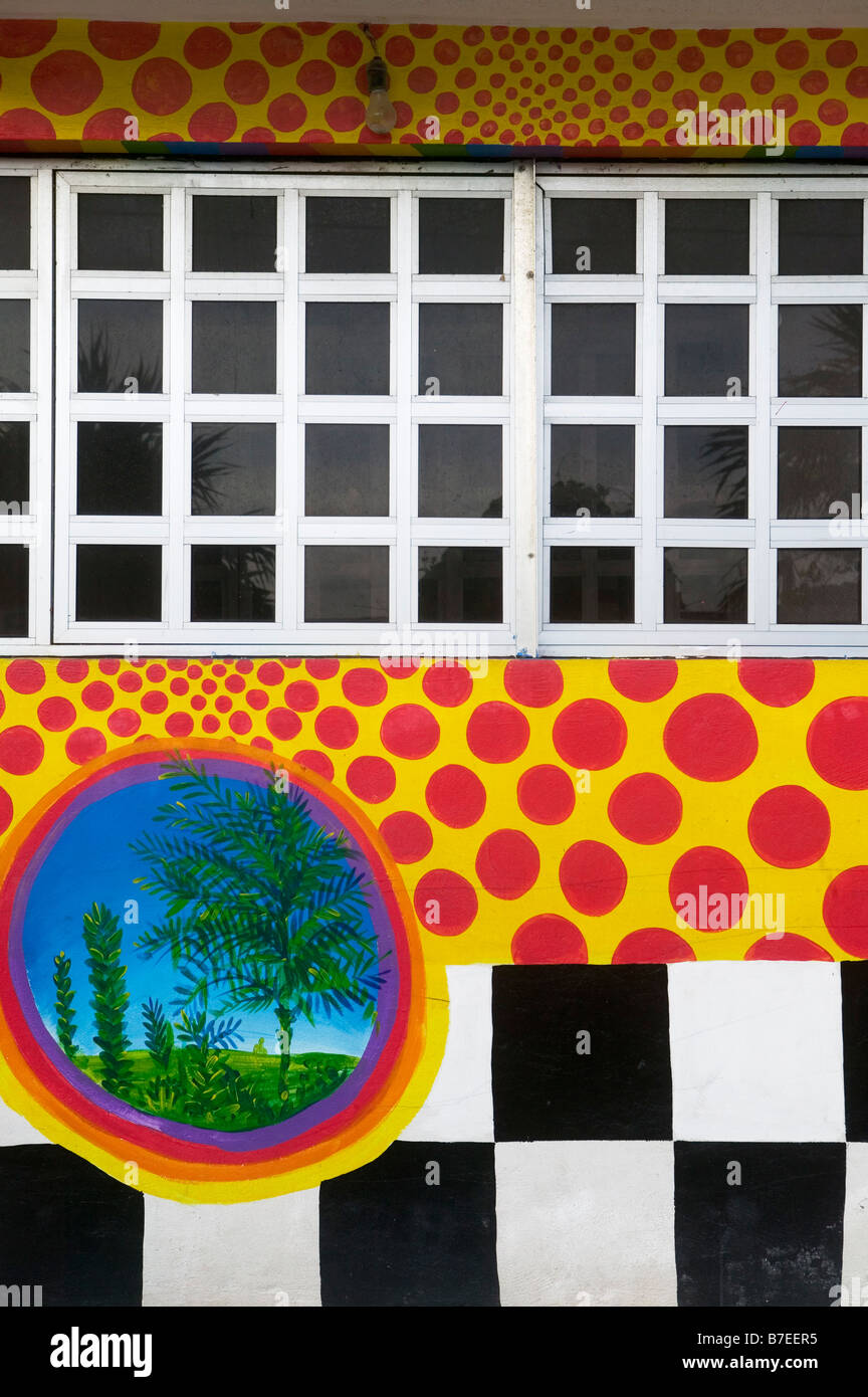 Decorative Wall and Windows Stock Photo - Alamy