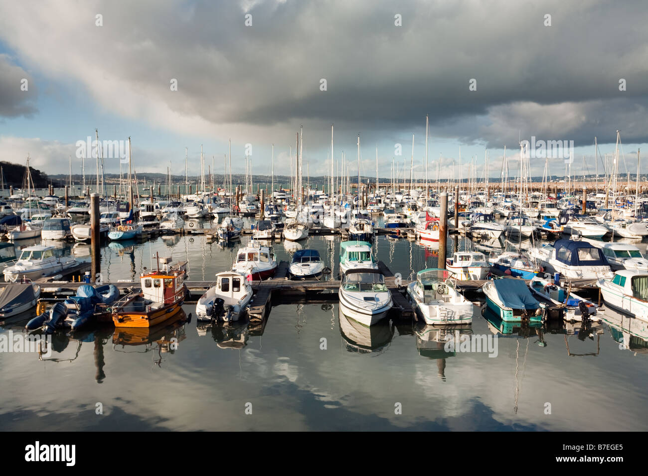 Brixham Marina English Riviera Torbay Devon England UK Stock Photo - Alamy