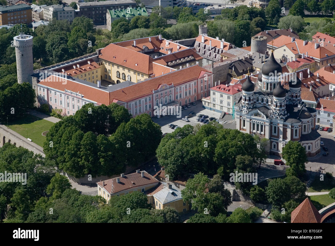 Toompea Castle and Alexander Nevski Cathedral in Medieval Tallinn ...