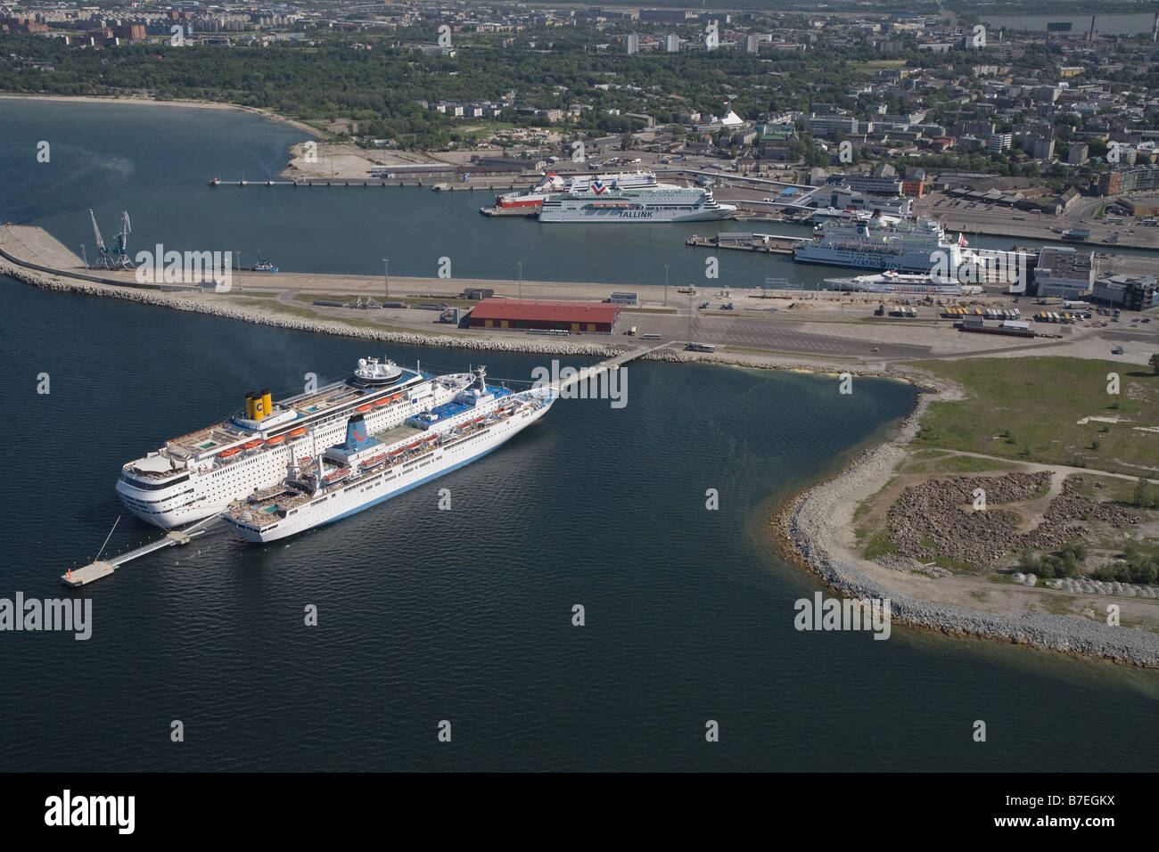 Port of Tallinn, Estonia, Europe Stock Photo - Alamy