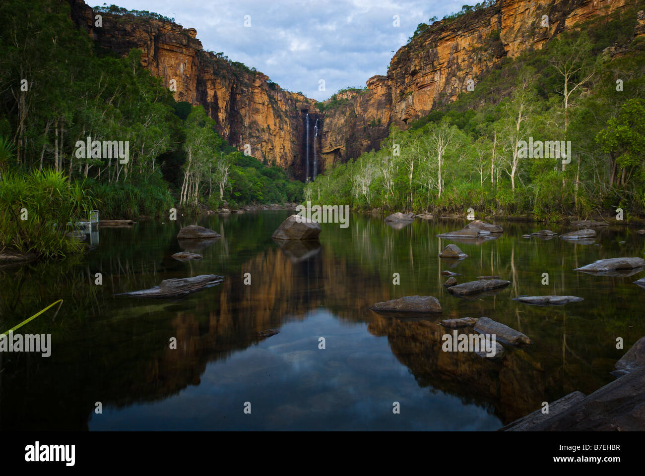 Jim Jim Falls at sunset in Kakadu National Park Stock Photo - Alamy