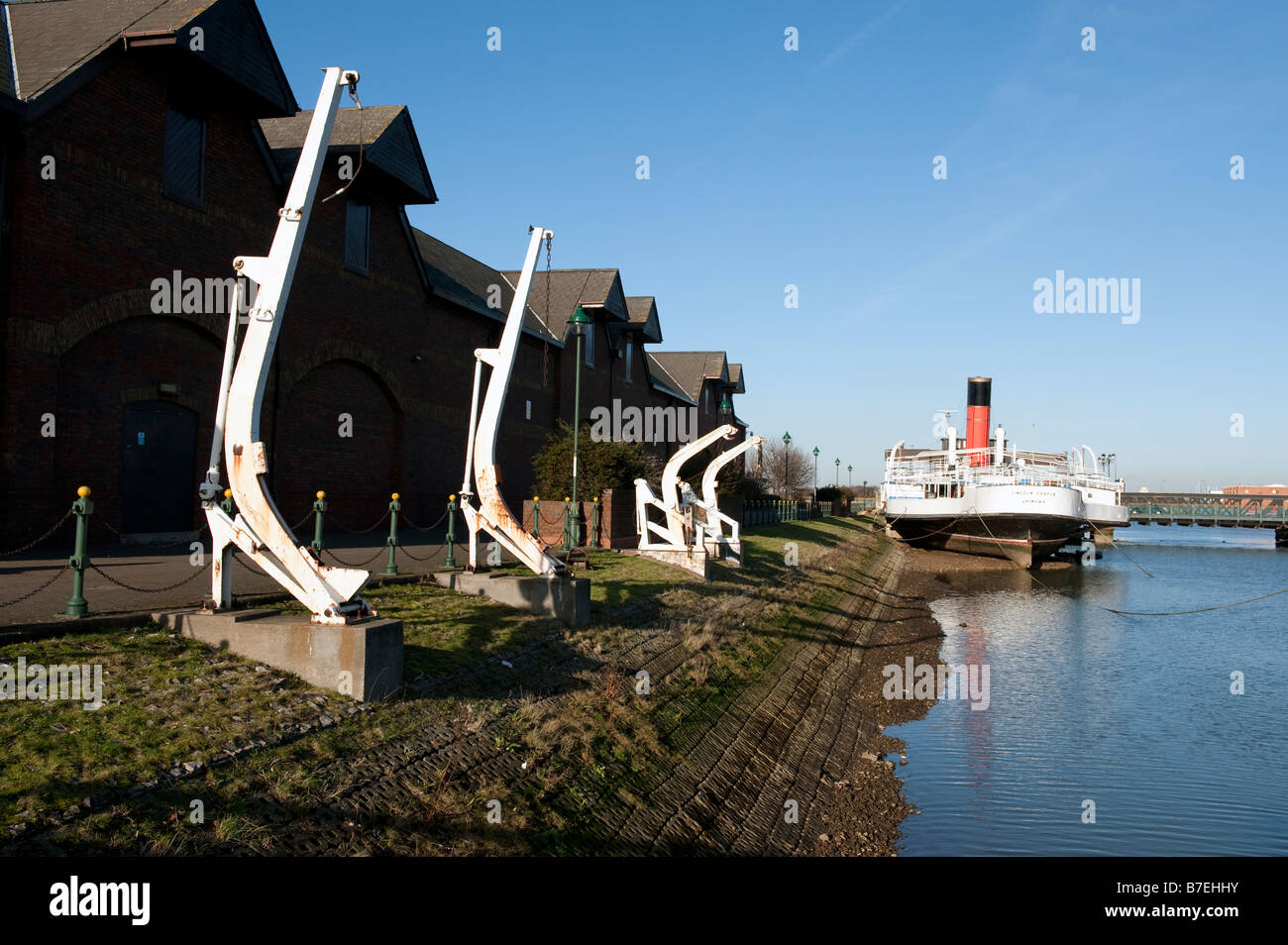 Permanent mooring and fishermans museum boat in Grimsby Stock Photo - Alamy