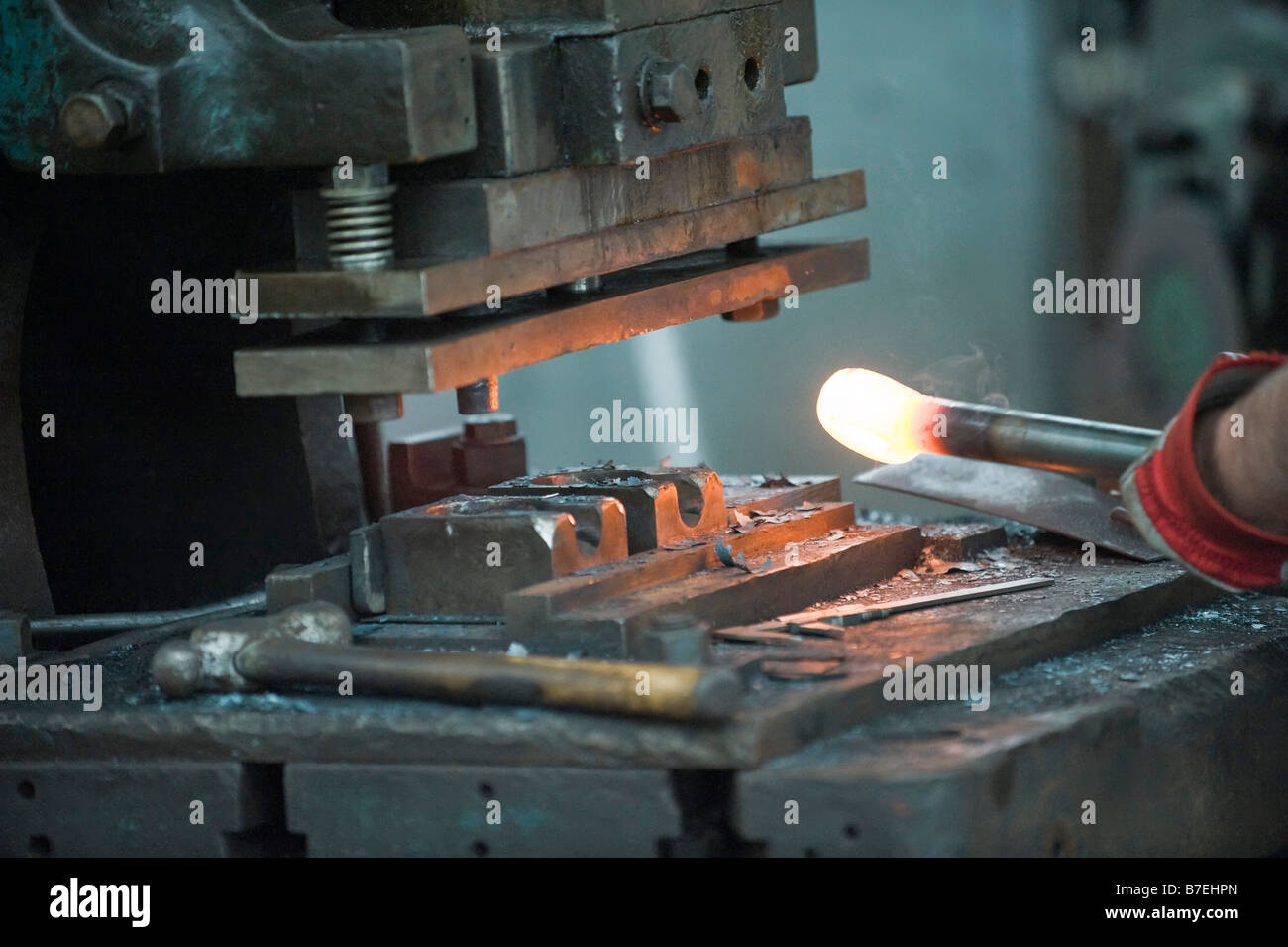 Inside a factory making manufactured goods with steel Stock Photo - Alamy