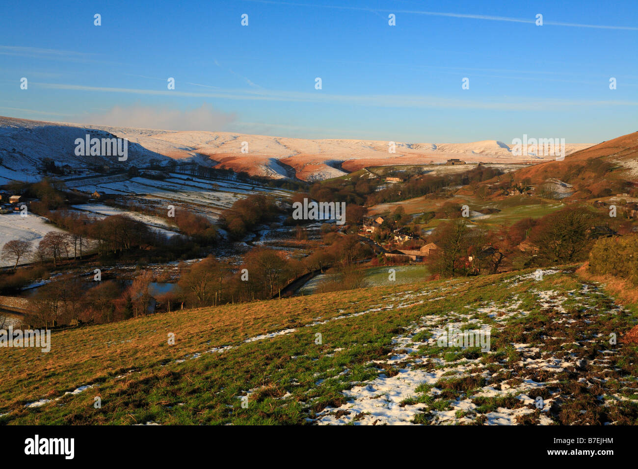 Winter in the Upper Colne Valley towards March Hill, Marsden, West ...