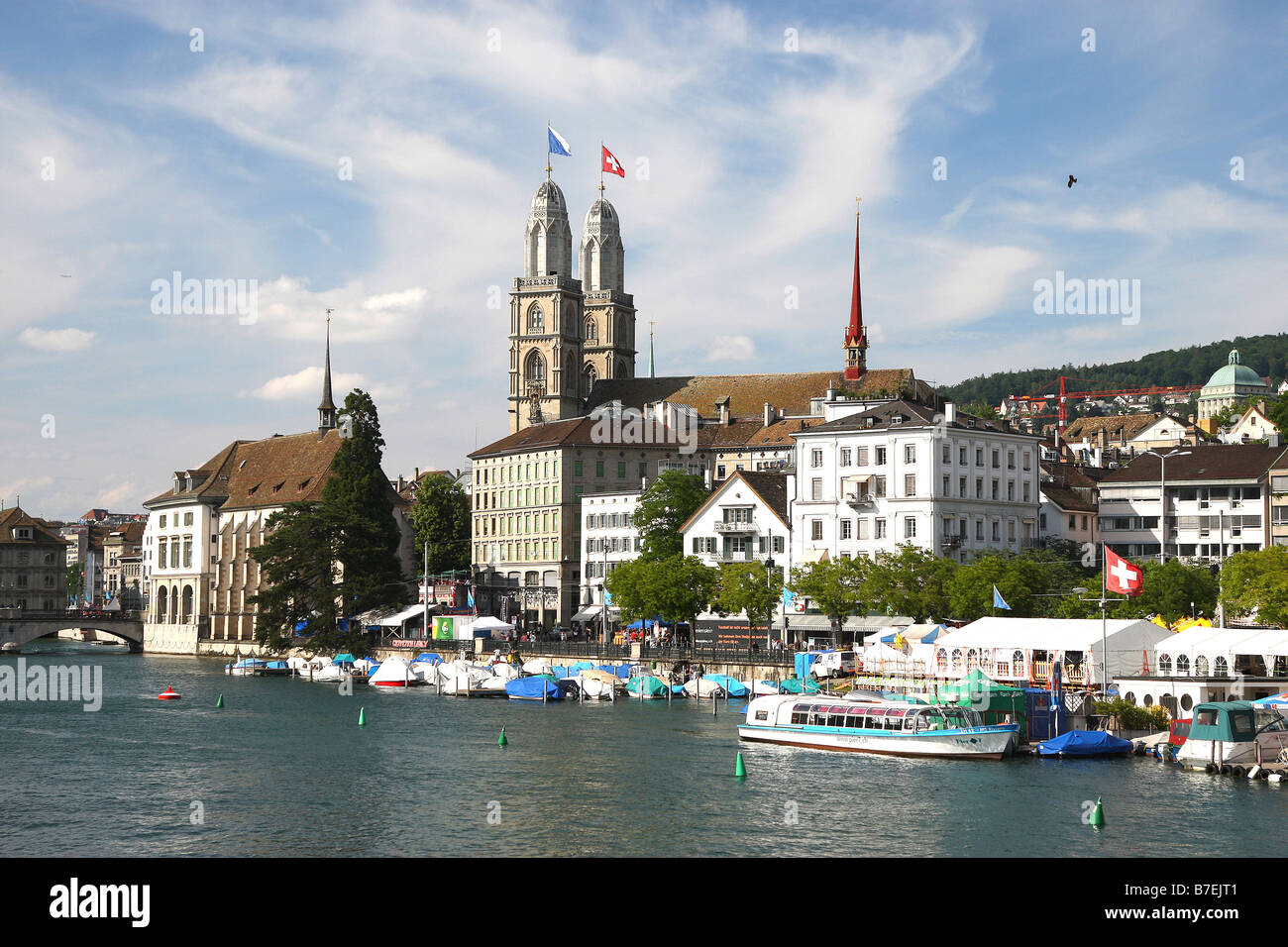 Limmat river bank of the limmat hi-res stock photography and images - Alamy