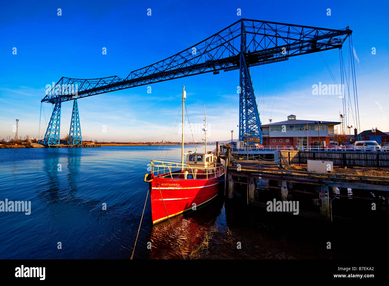 The Transporter Bridge over the River Tees Middlesbrough Tees Valley ...