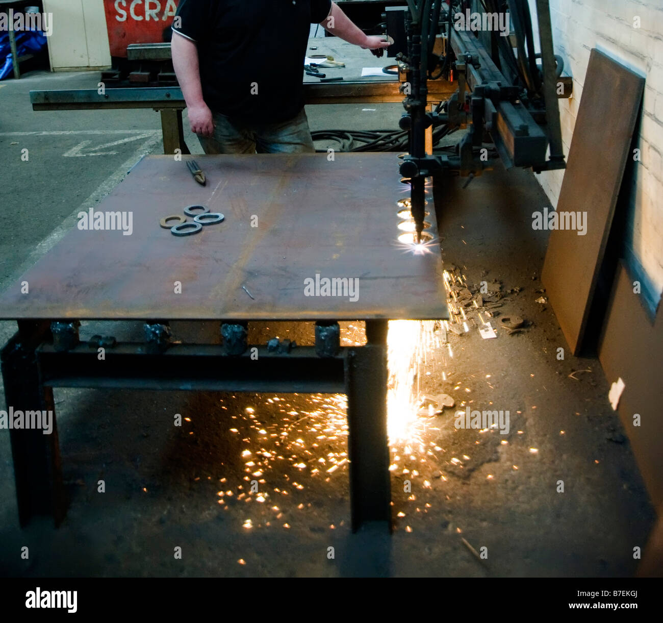 Inside a factory making manufactured goods with steel Stock Photo - Alamy