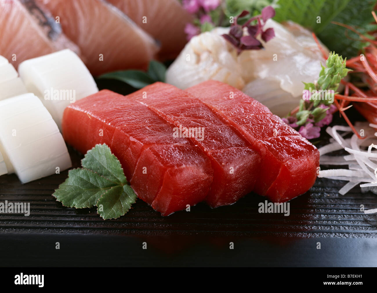 Selection of sashimi Stock Photo - Alamy