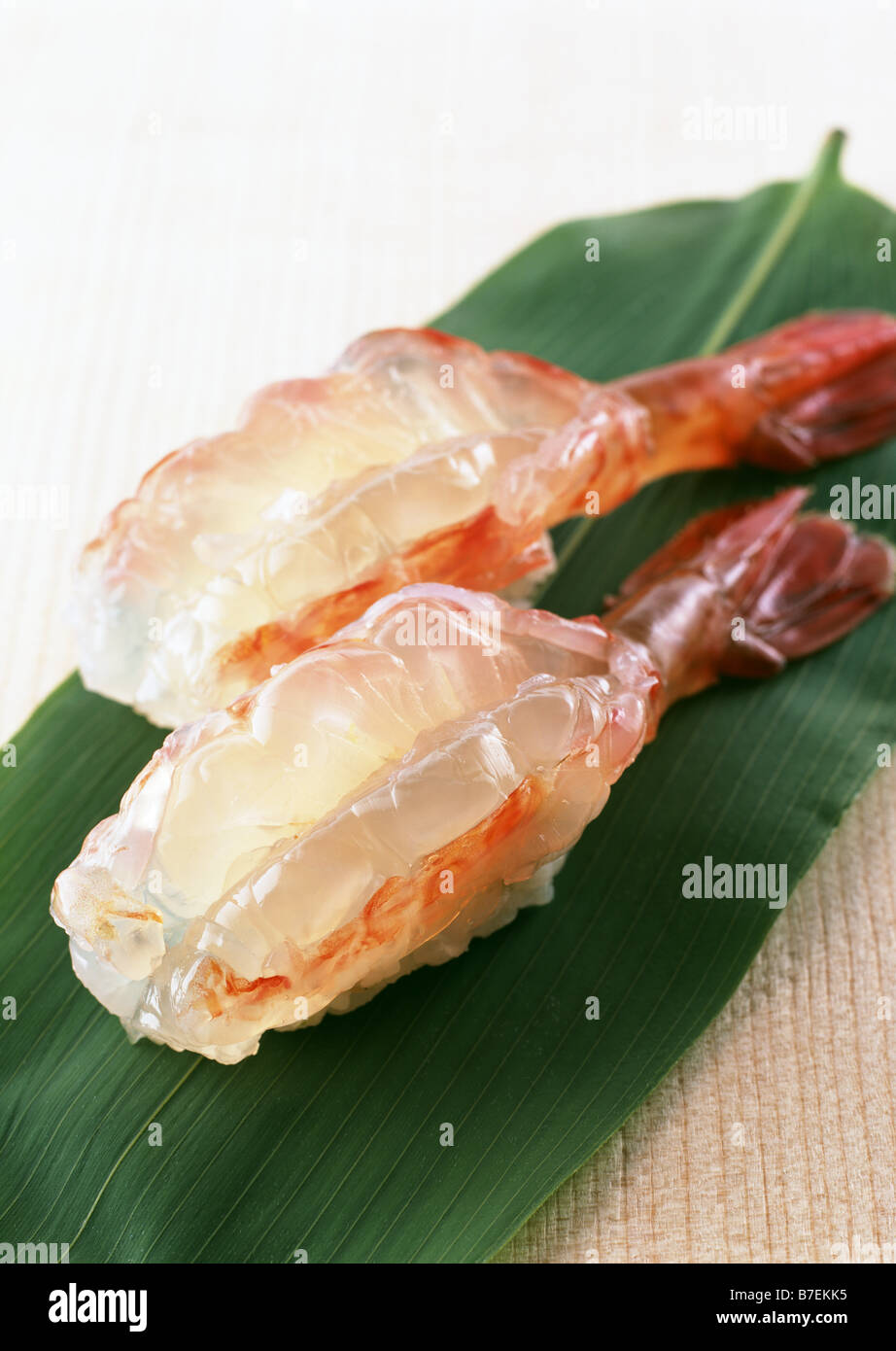 Sweet shrimp sushi Stock Photo - Alamy