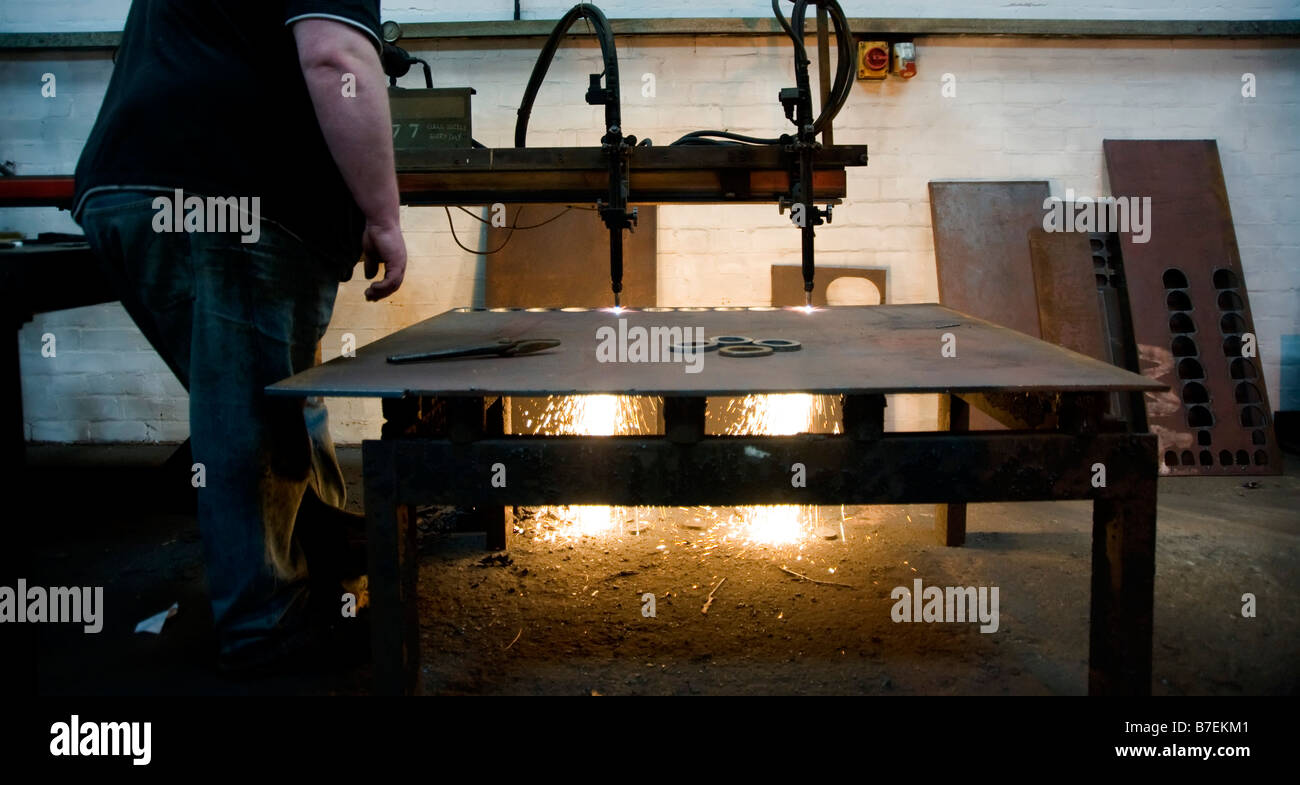Inside a factory making manufactured goods with steel Stock Photo - Alamy