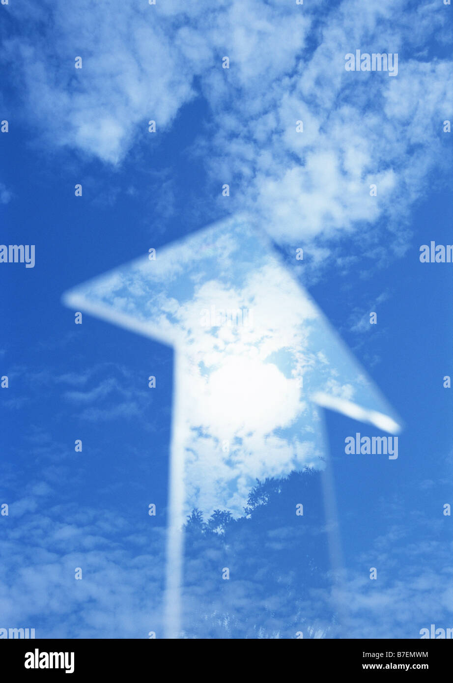 Image of up-arrow to the sky Stock Photo - Alamy
