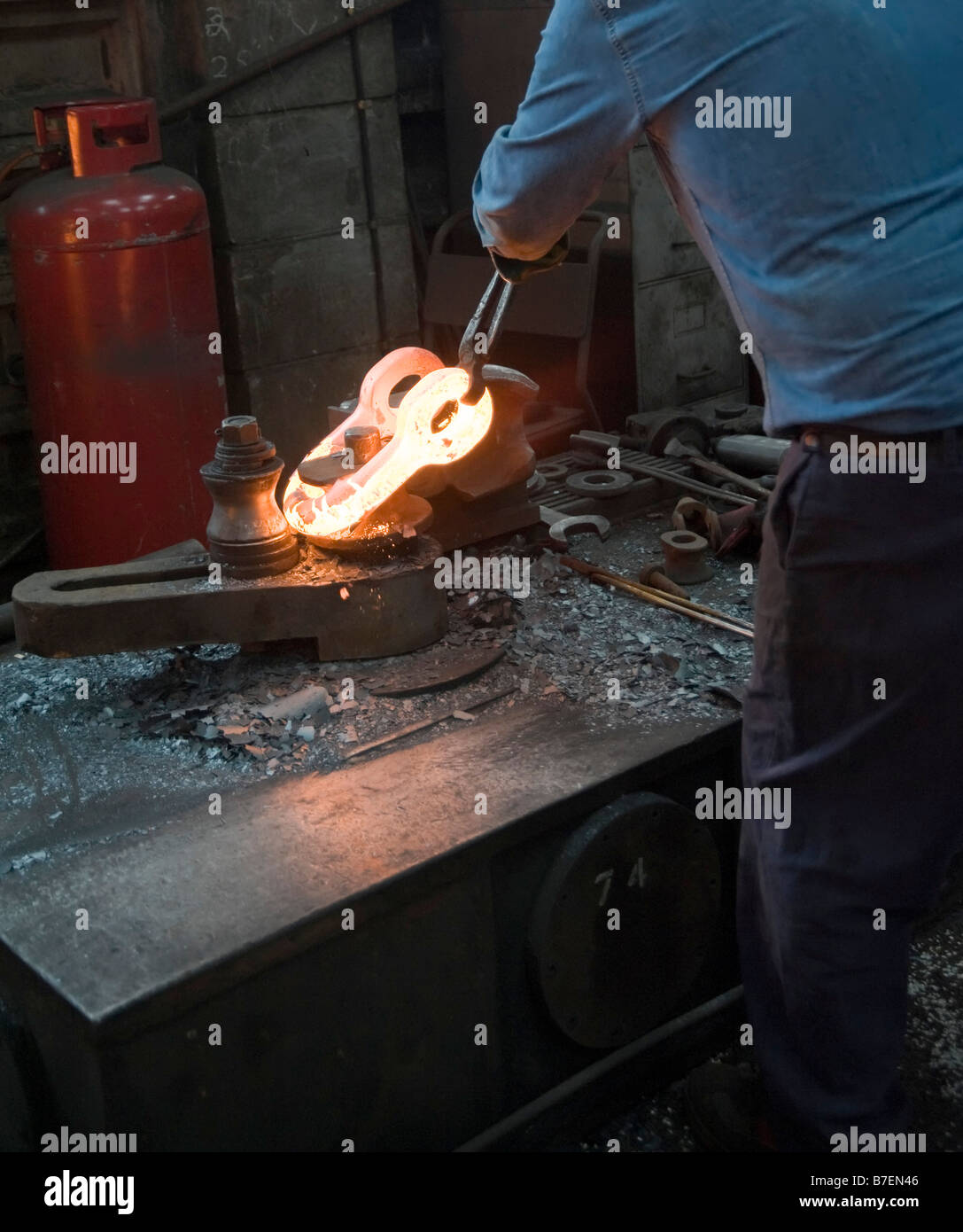Inside a factory making manufactured goods with steel Stock Photo - Alamy