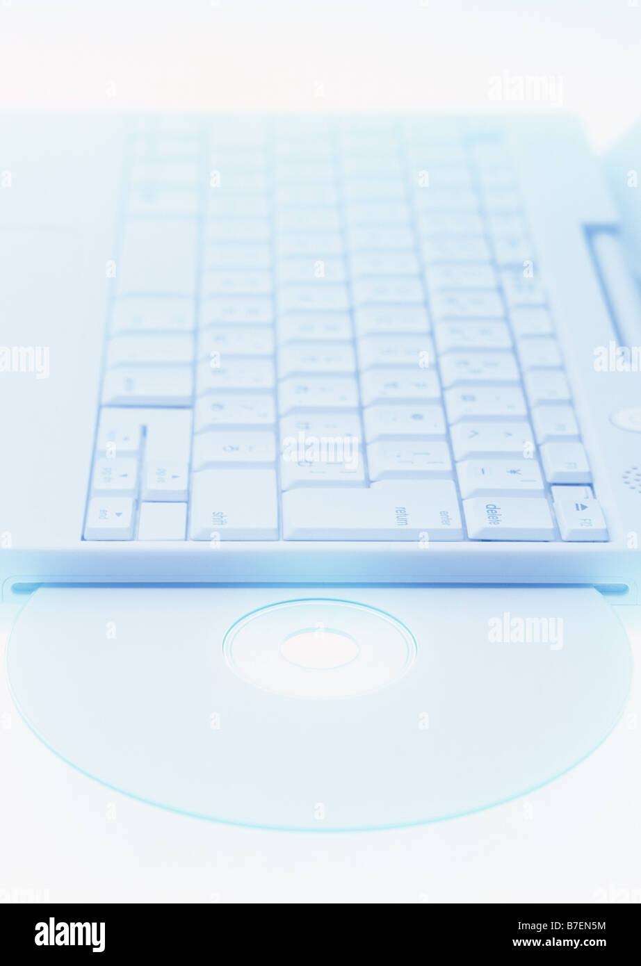 Keyboard and CD Stock Photo - Alamy