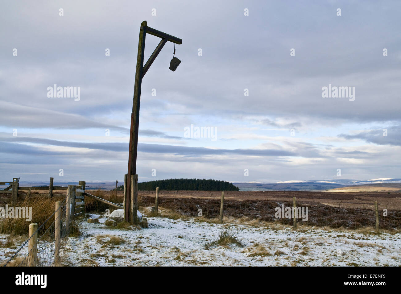Winters gibbet elsdon hi-res stock photography and images - Alamy