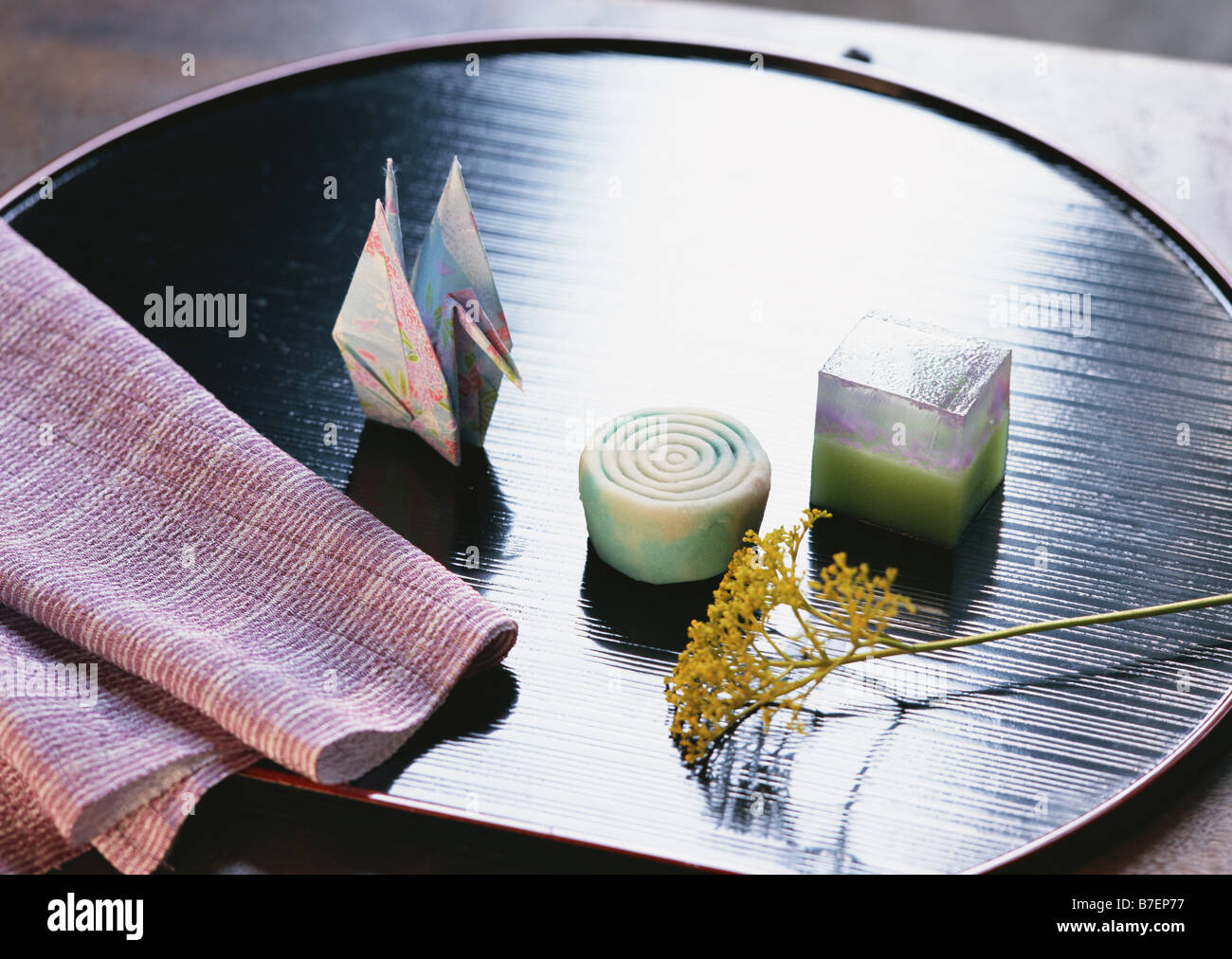 Japanese Sweet and Folded Paper Crane Stock Photo - Alamy