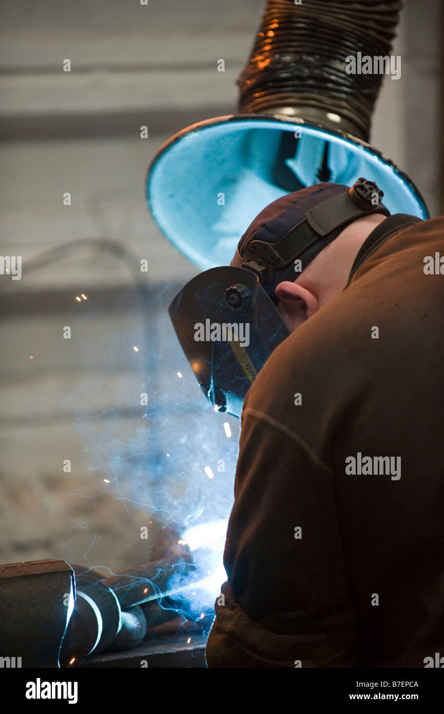 Inside a factory making manufactured goods with steel Stock Photo - Alamy