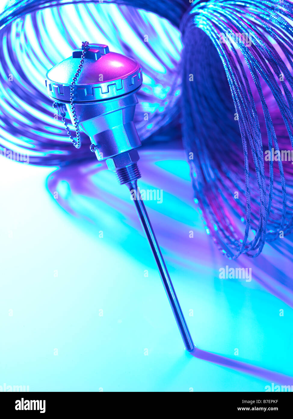 industrial temperature sensor Stock Photo - Alamy