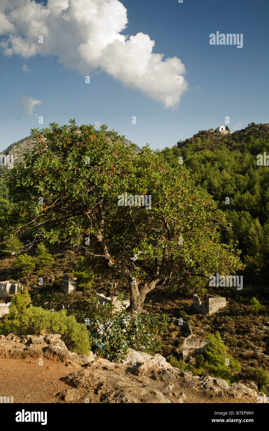Turkish countryside landscape at Kayakoy Turkey Stock Photo - Alamy
