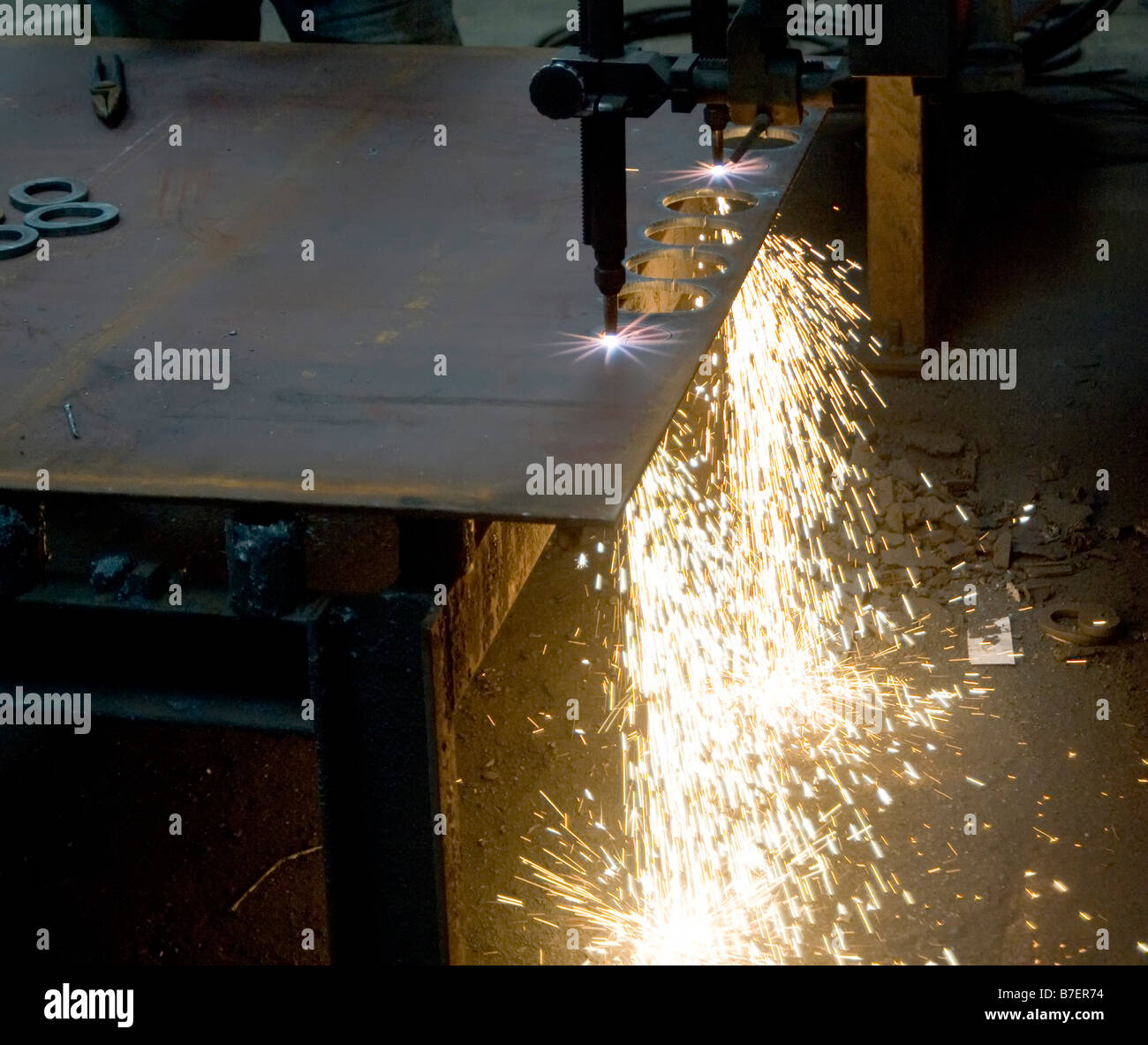 Inside a factory making manufactured goods with steel Stock Photo - Alamy