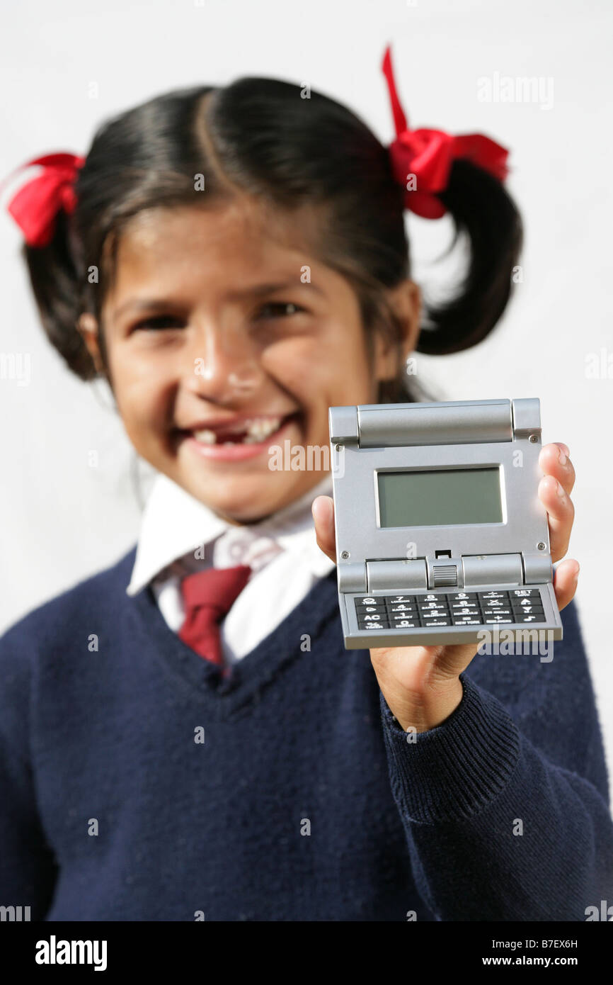 Kid with calculator hi-res stock photography and images - Alamy