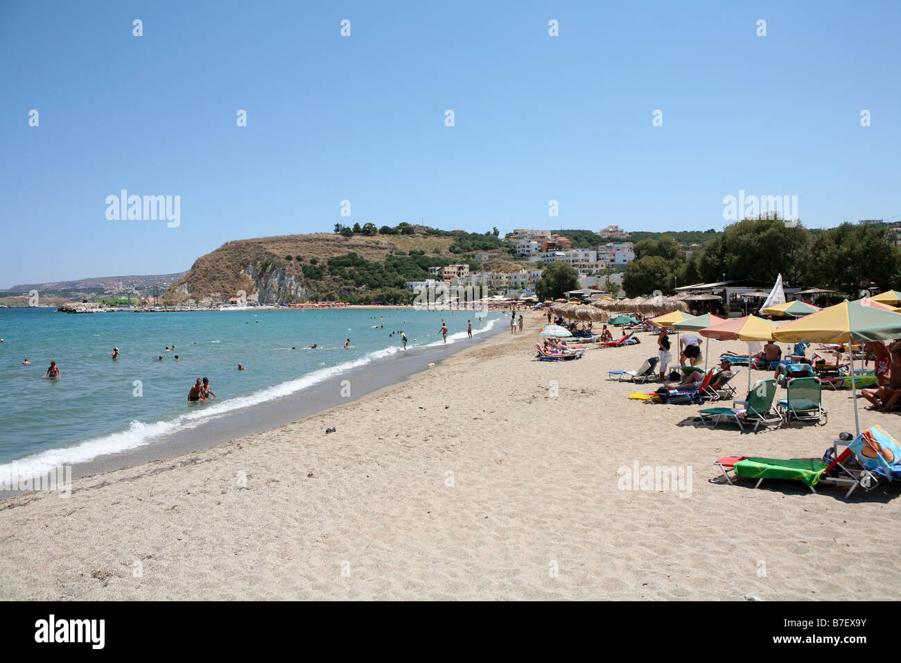 Kalives beach hi-res stock photography and images - Alamy