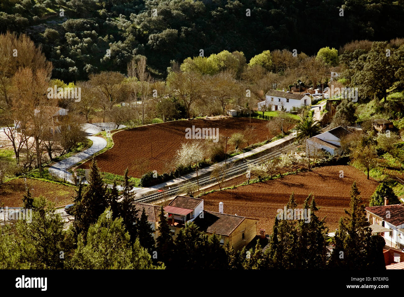 Benaojan train station white villages Serrania de Ronda Malaga ...