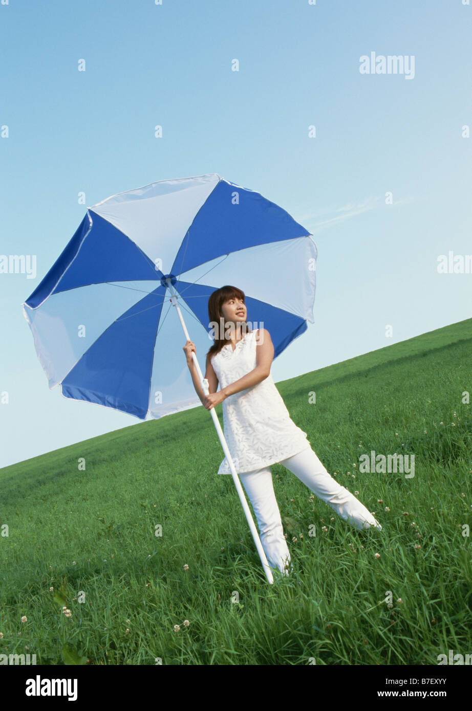 Young japanese woman parasol in hi-res stock photography and images - Alamy