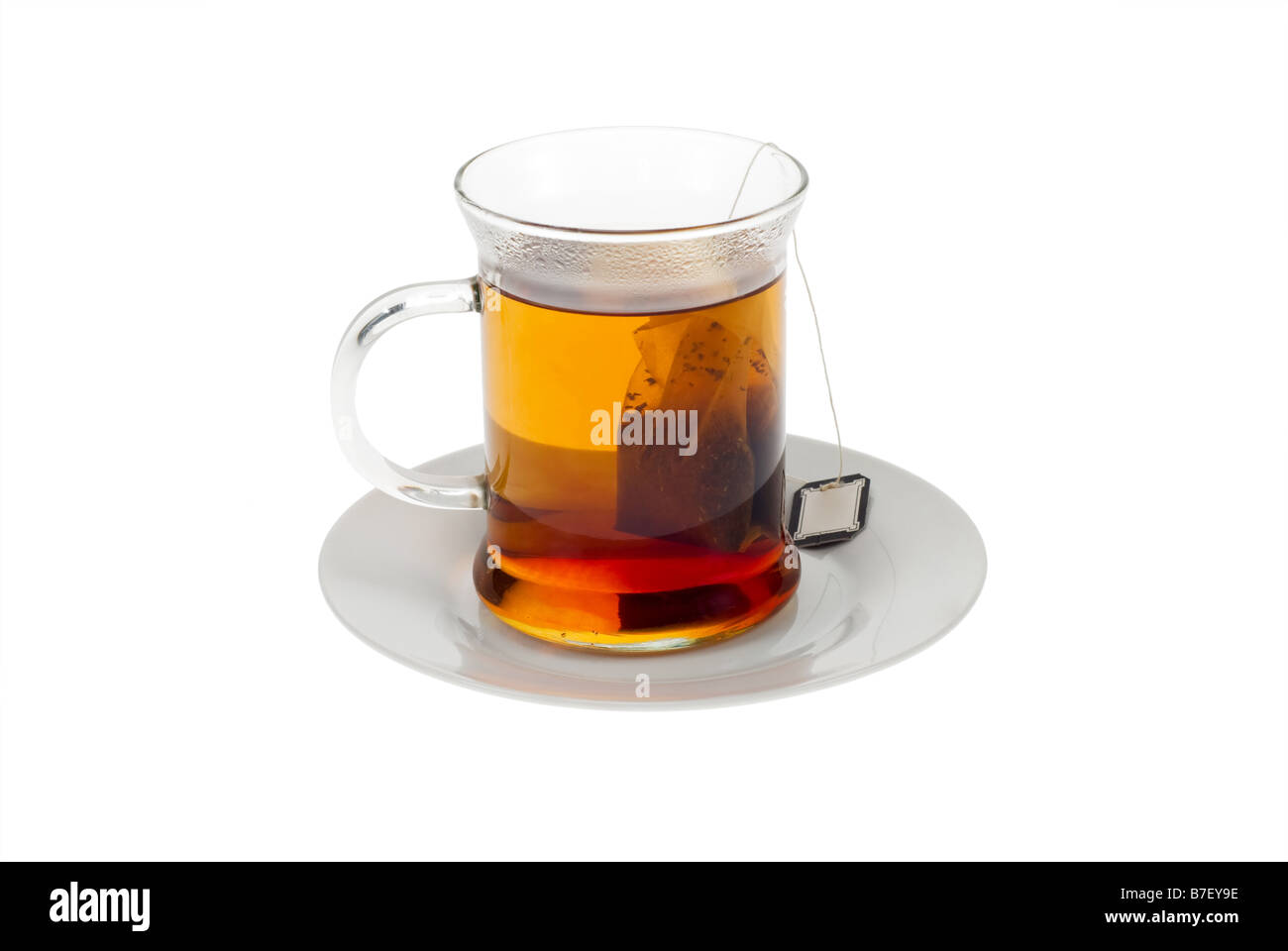 glass of tea isolated on white Stock Photo - Alamy