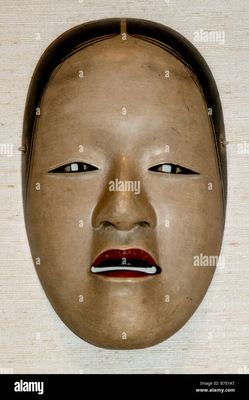 Japan Japanese Young woman mask for No drama actor theatre theatrical ...