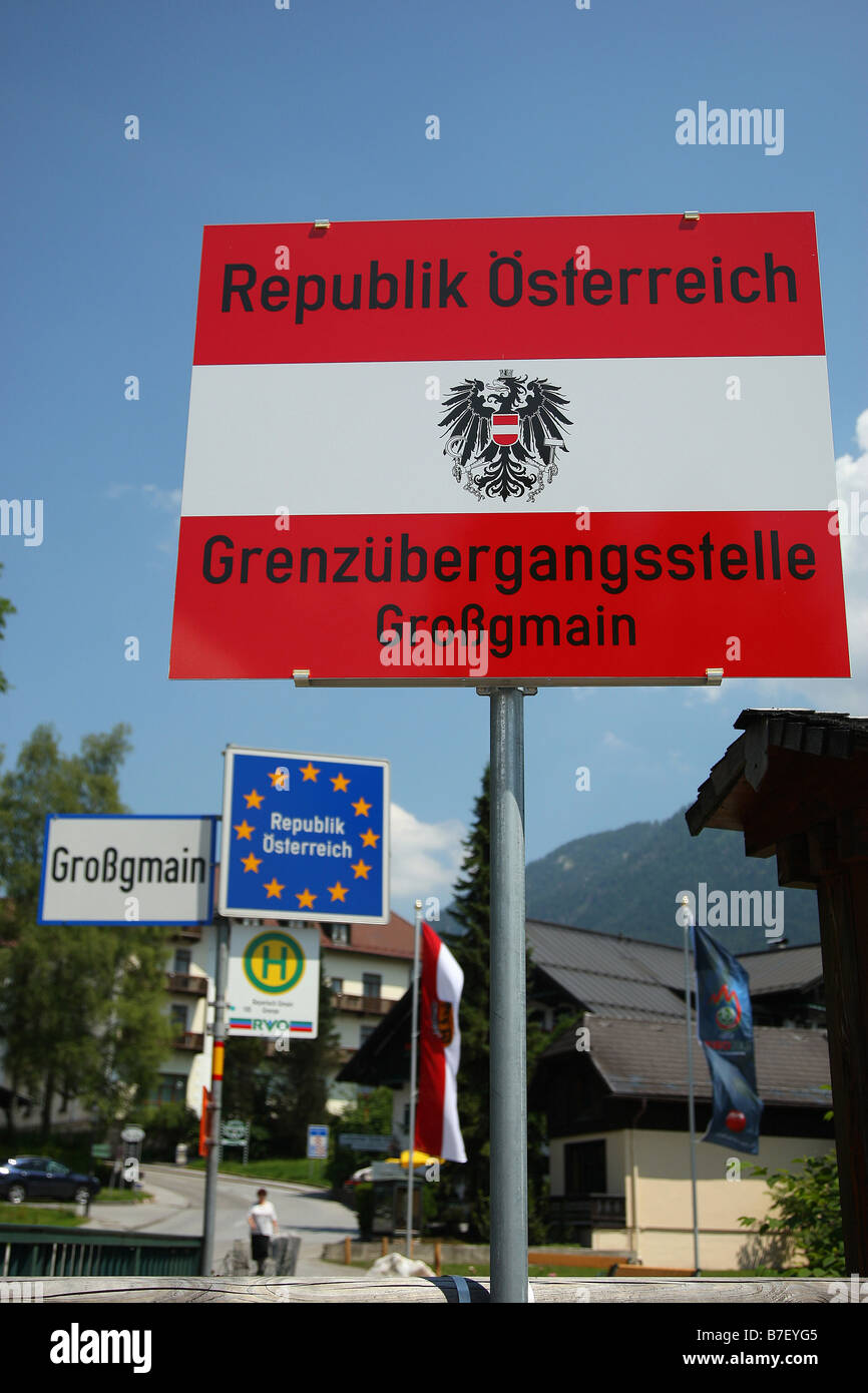 Austria border hi-res stock photography and images - Alamy