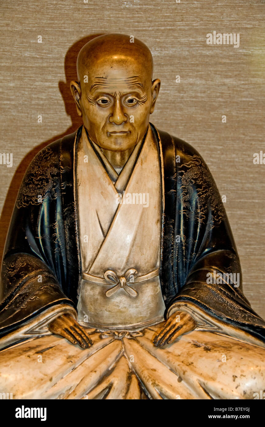 Portrait of a retired townsman Japan Japanese late 1600 Stock Photo - Alamy