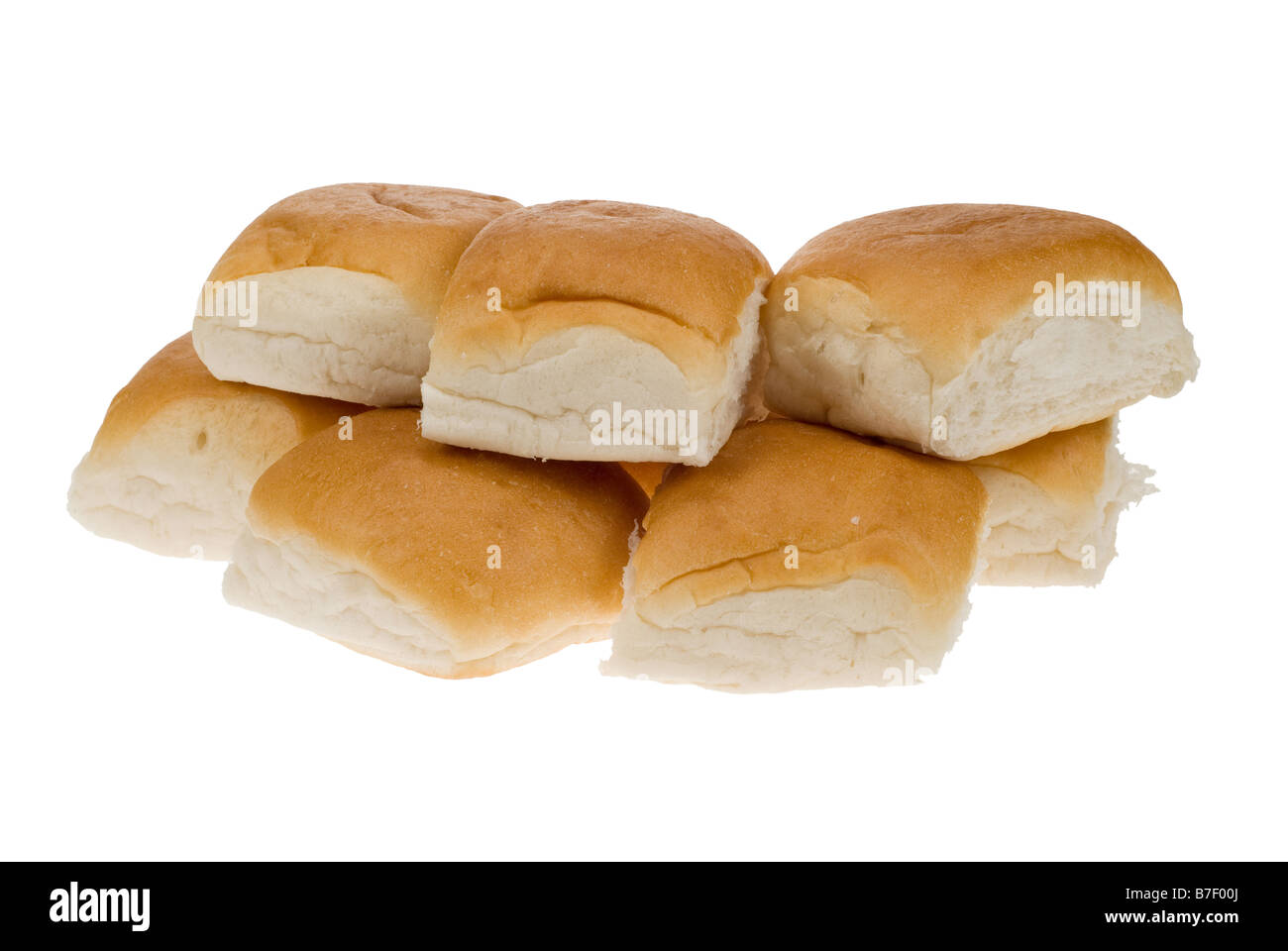 bread buns isolated on a white background Stock Photo - Alamy