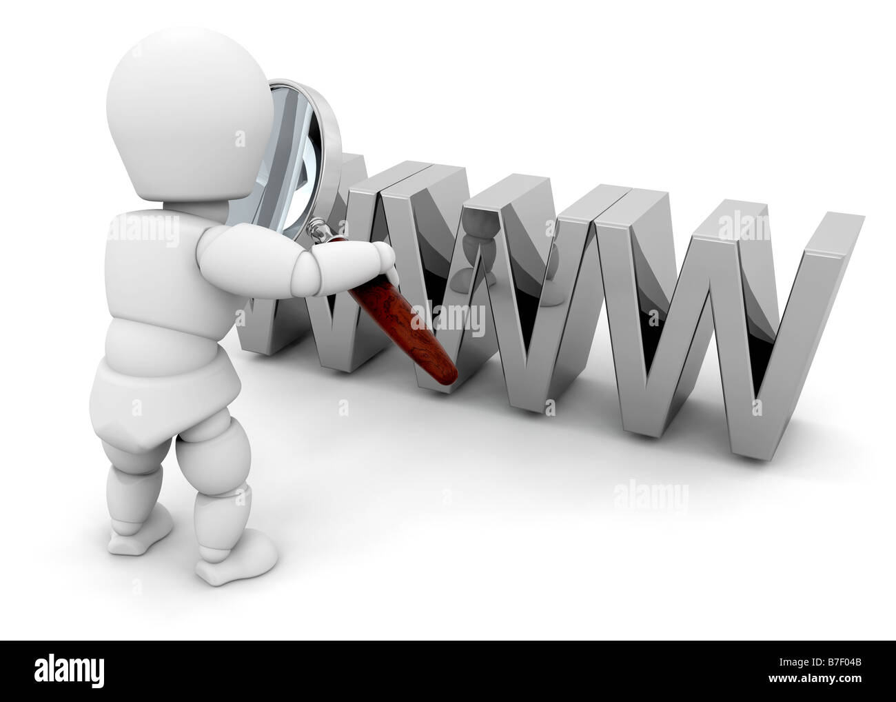 3D rendered image depicting searching the internet Stock Photo - Alamy