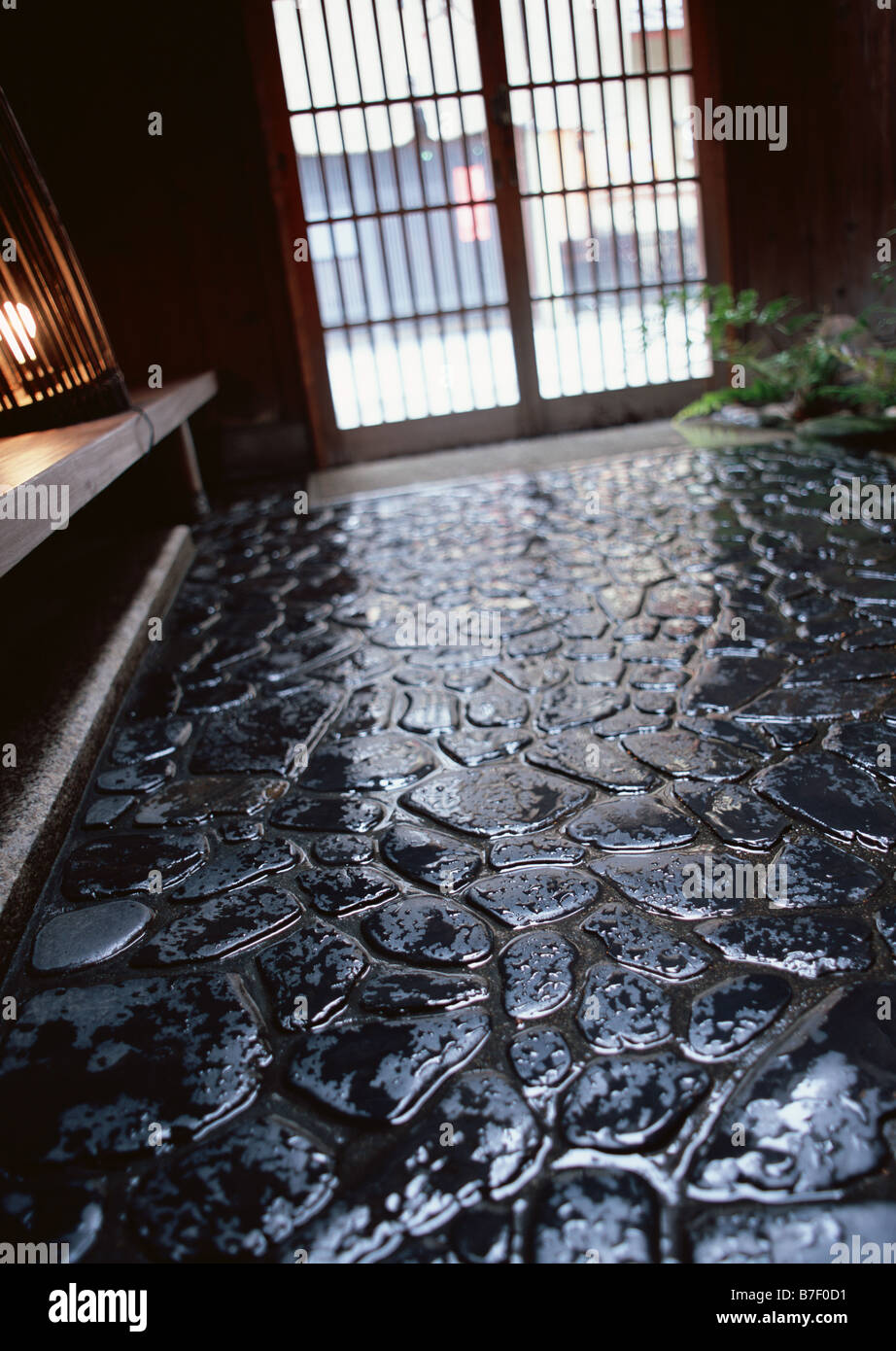 Front door in traditional Japanese style Stock Photo - Alamy
