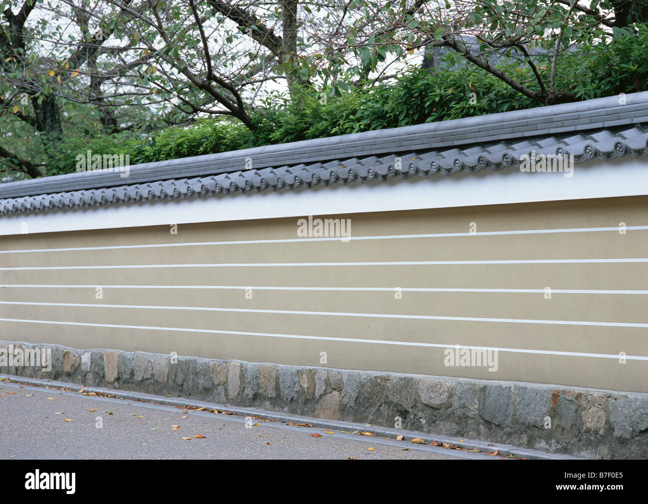 Traditional Japanese style fence Stock Photo - Alamy