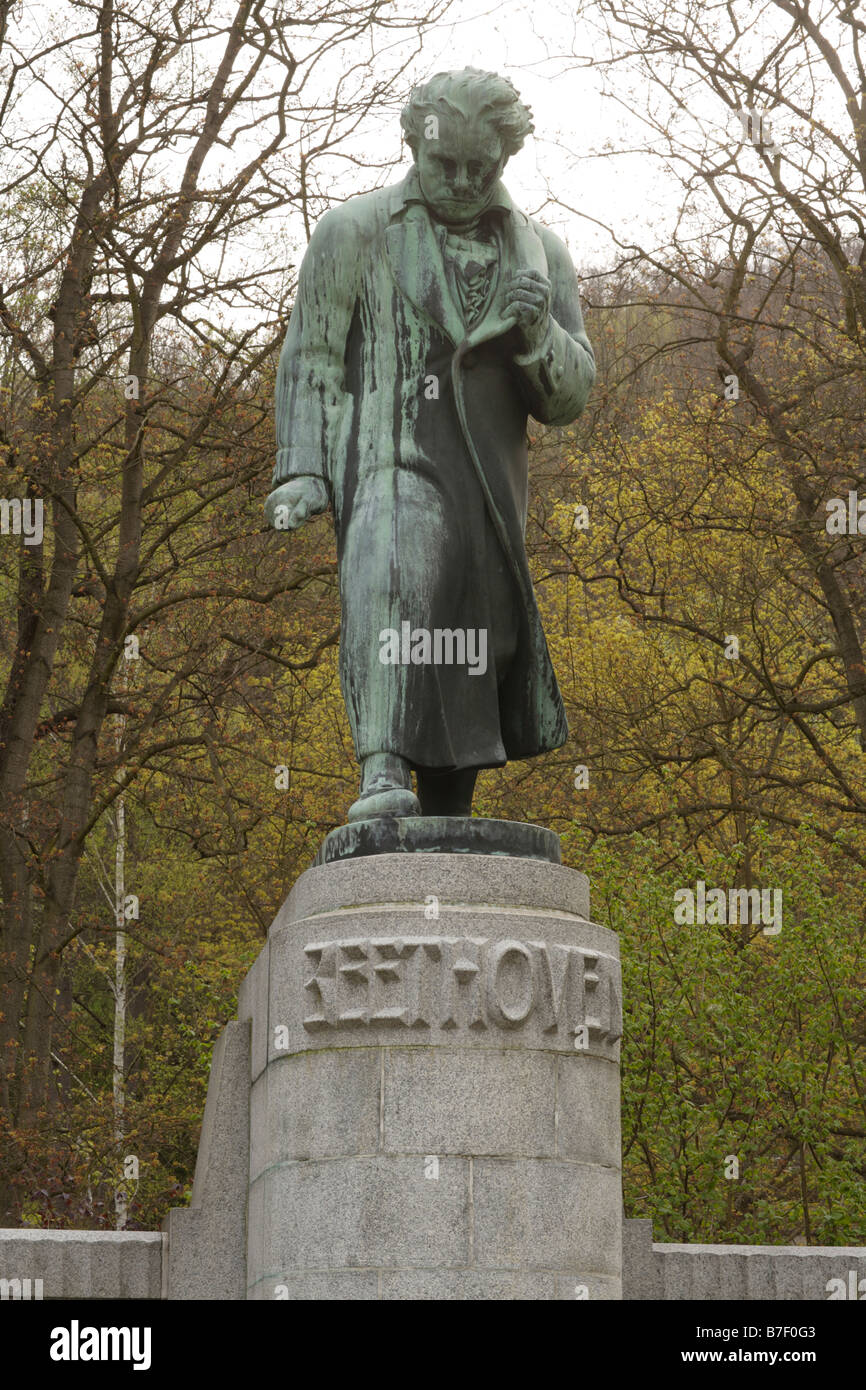 Beethoven monument Carlsbad Karlovy Vary West Boehmen Czech republic ...