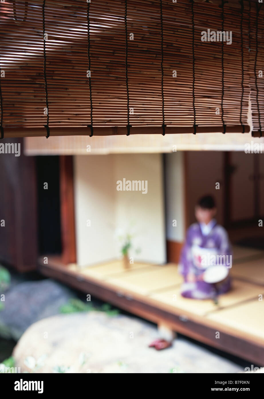 Rattan blind hi-res stock photography and images - Alamy