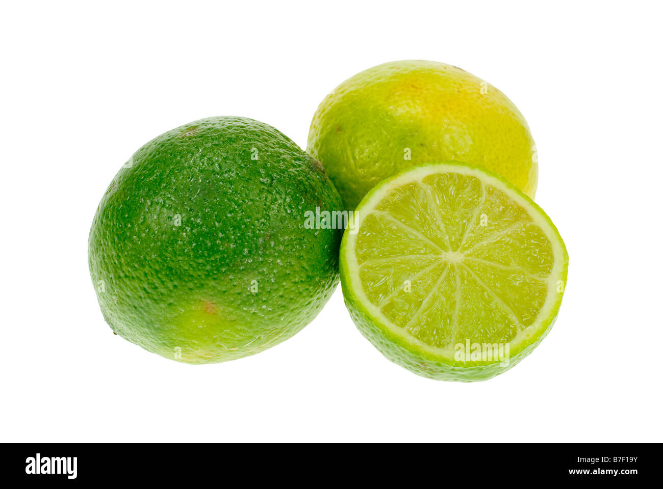 fresh lime isolated on a white background Stock Photo - Alamy