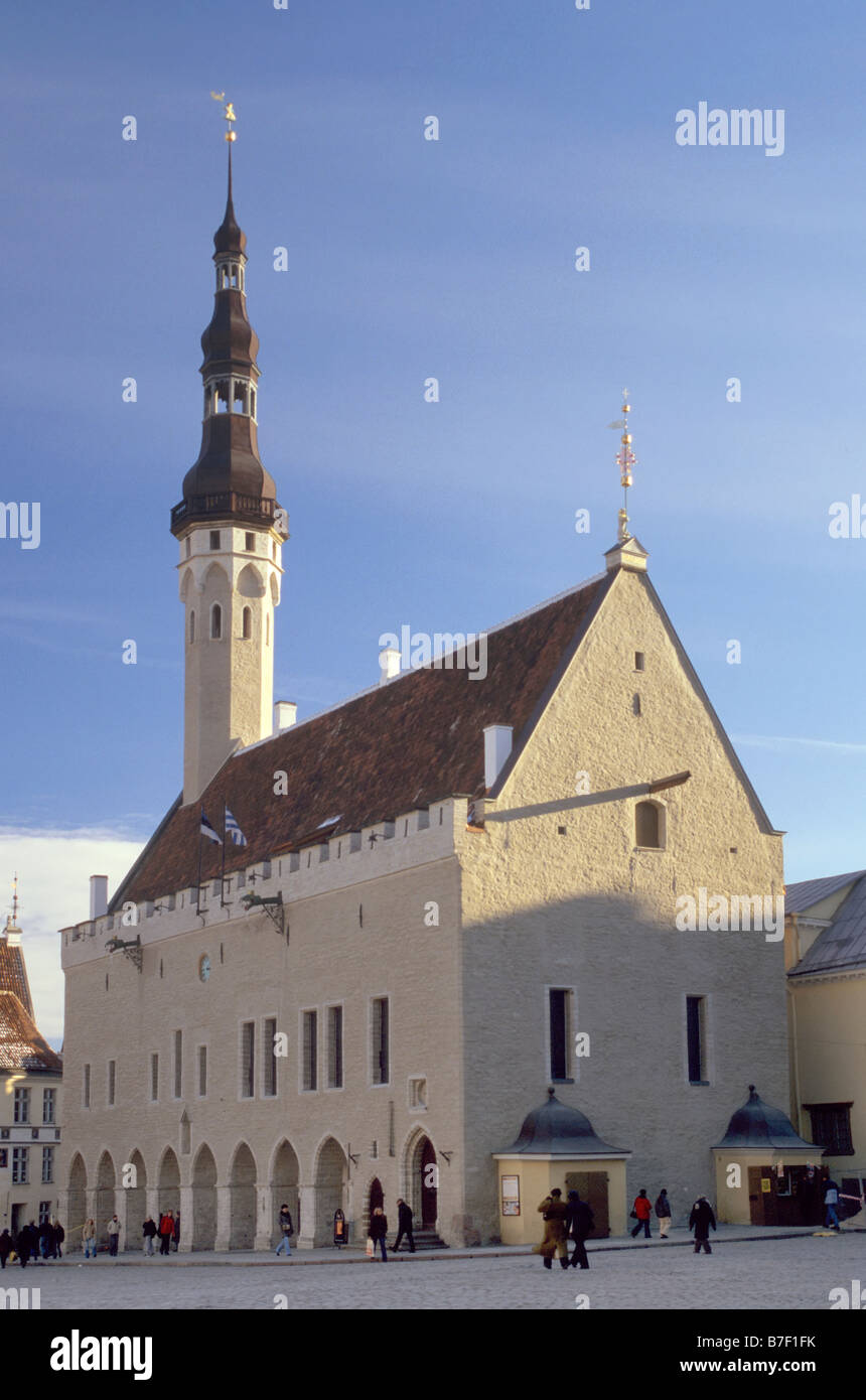 Town Hall in Lower Town in Tallin Estonia Stock Photo - Alamy