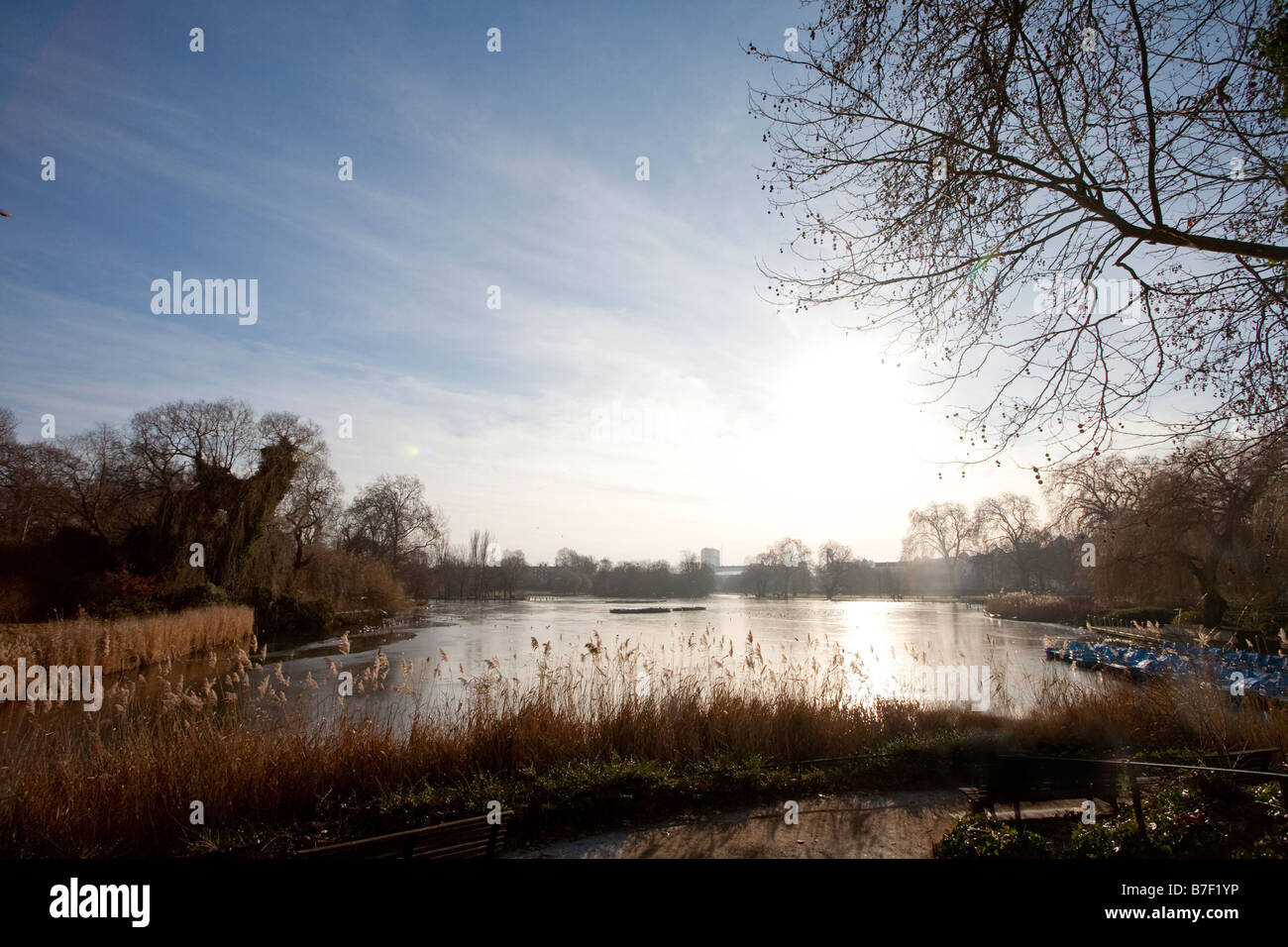 The Boating Lake. Regents Park, London, England, UK Stock Photo - Alamy