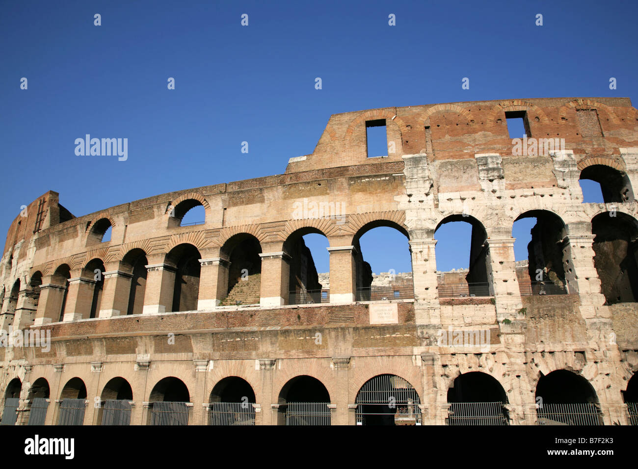 Old walls of Coliseum are in Rome Italy Stock Photo - Alamy