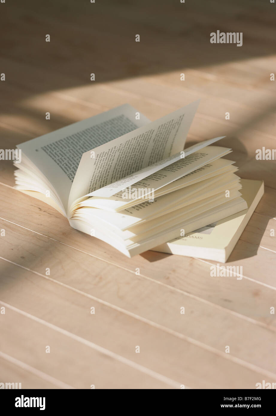 Books on floor Stock Photo - Alamy