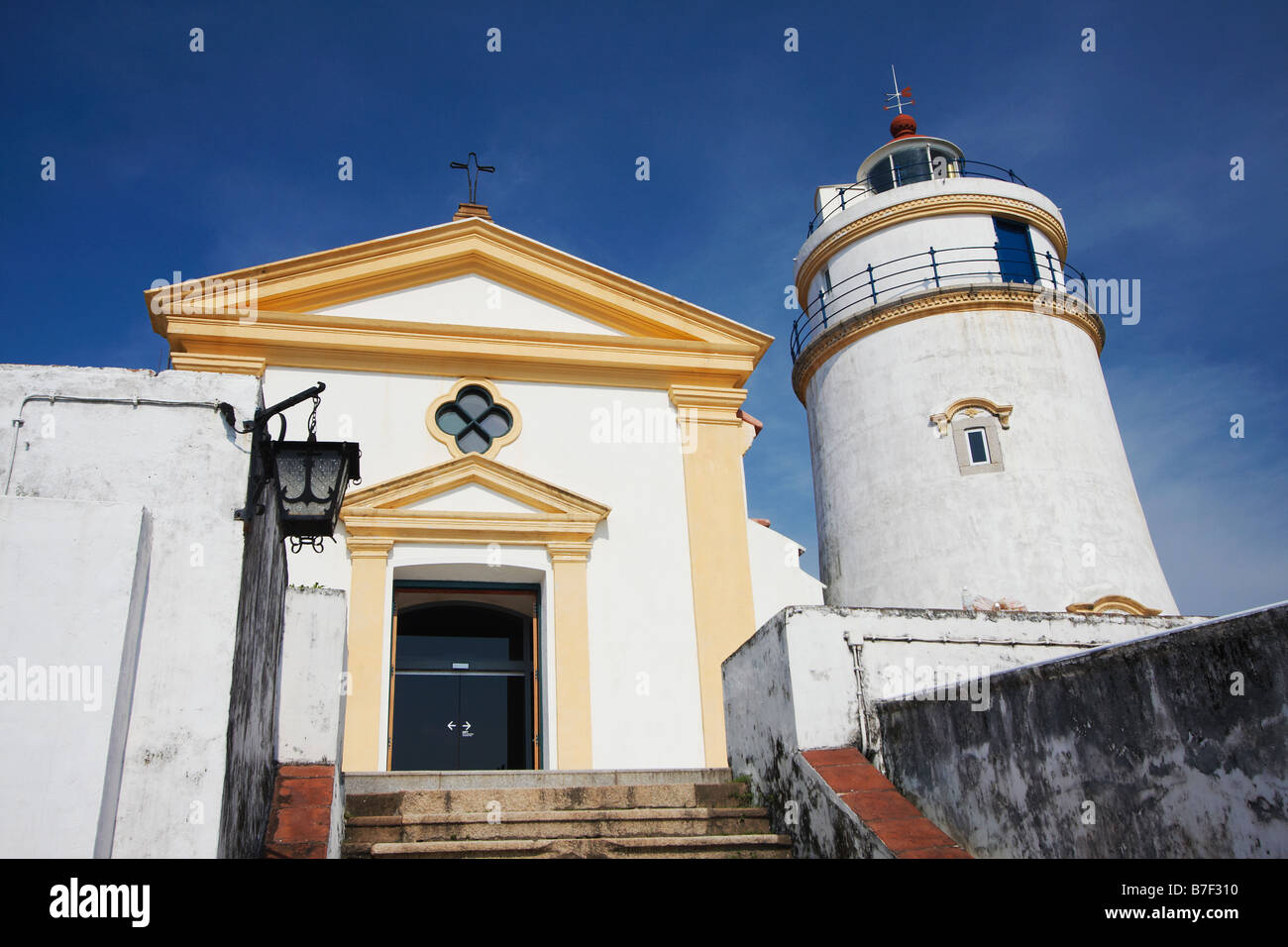 Chapel Of Our Lady Guia and Guia Lighthouse, Macau Stock Photo - Alamy
