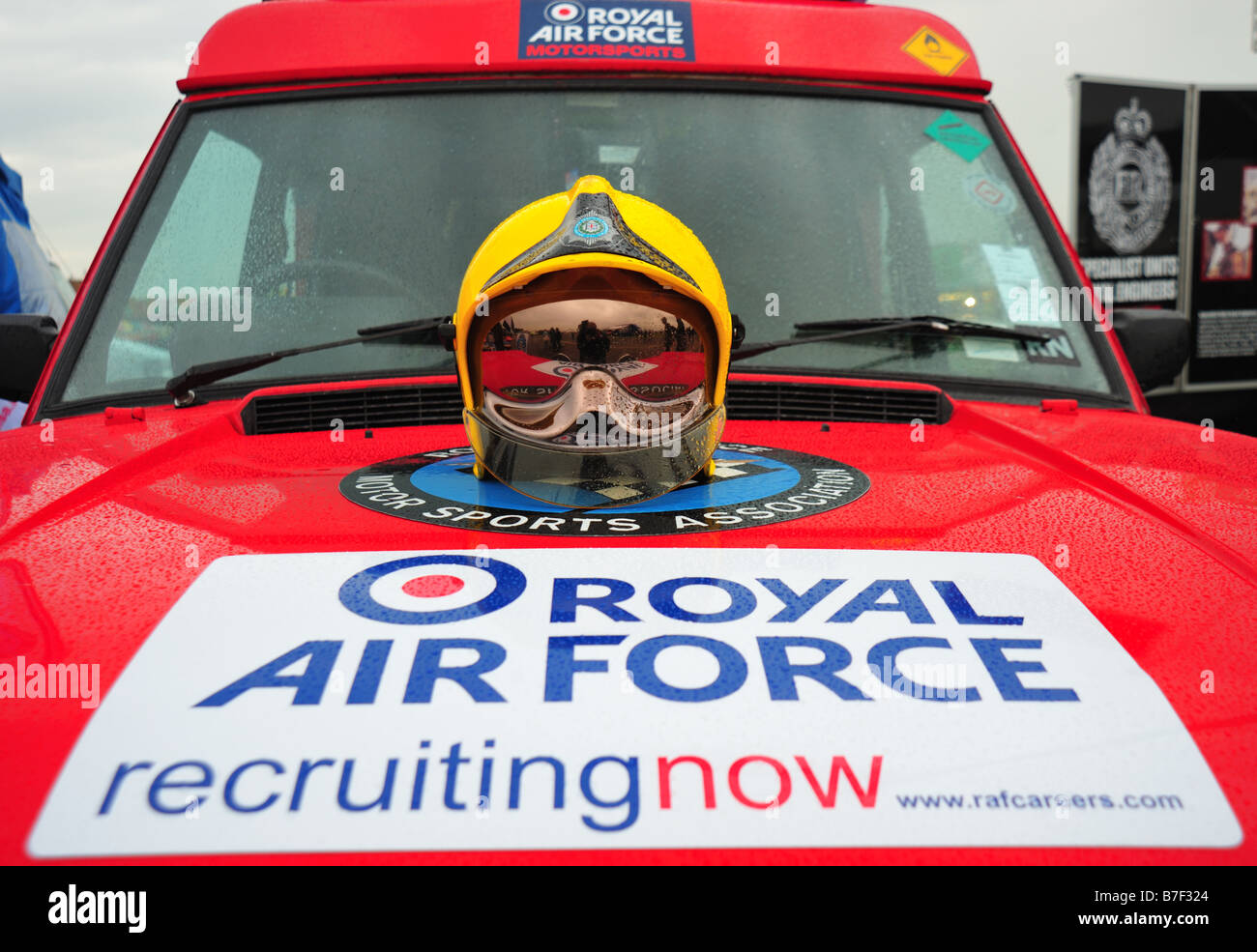 Royal Air Force recruiting display Stock Photo - Alamy