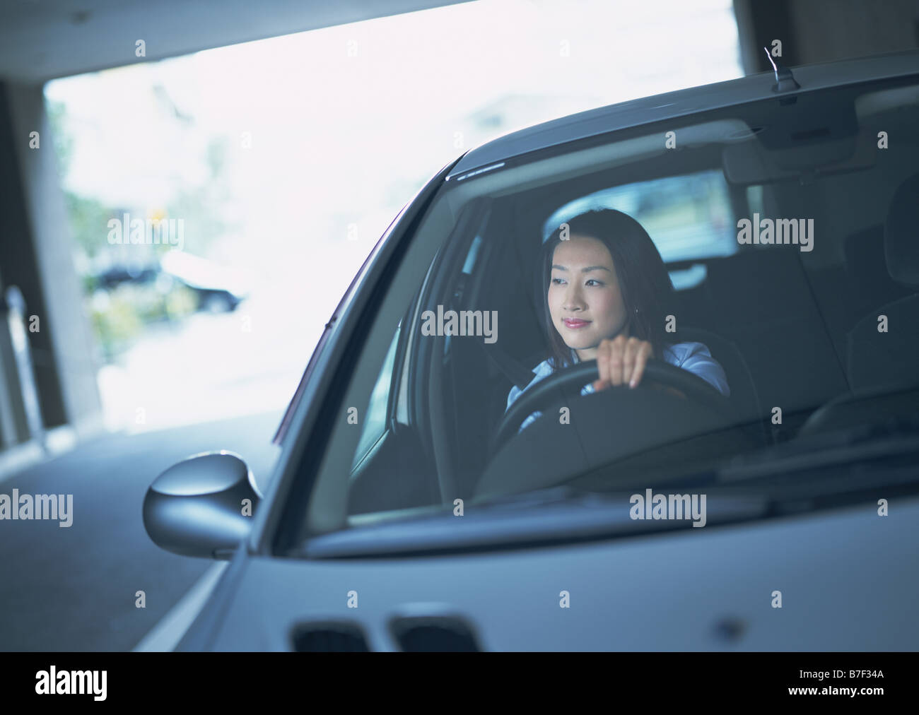 Female exiting car hi-res stock photography and images - Alamy