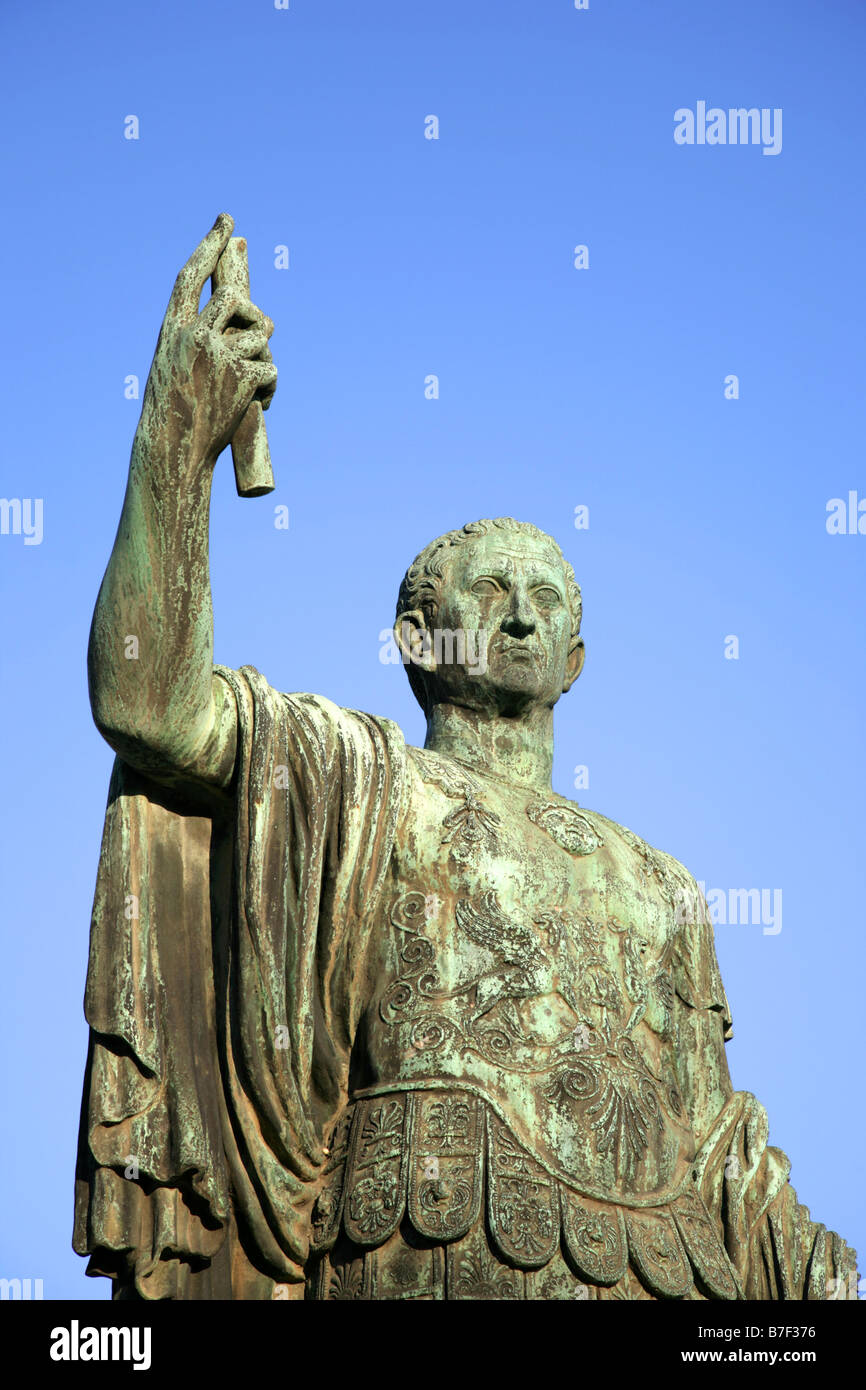 Sculpture of emperor Caesari Nervae Avg Rome Italy Stock Photo - Alamy