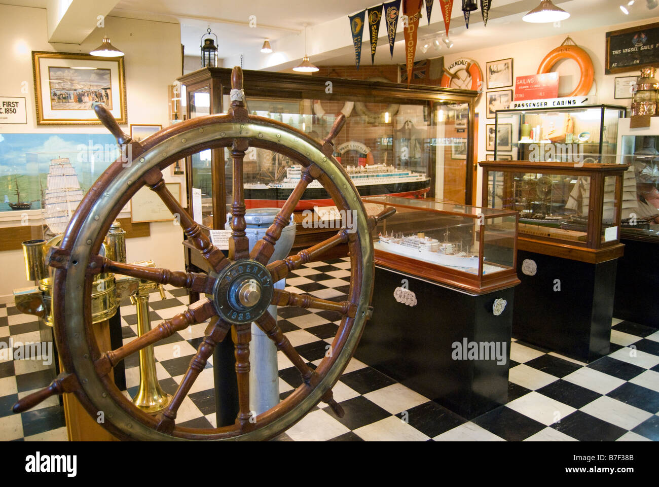 Maritime displays, Lyttelton Historical Museum, Gladstone Quay ...